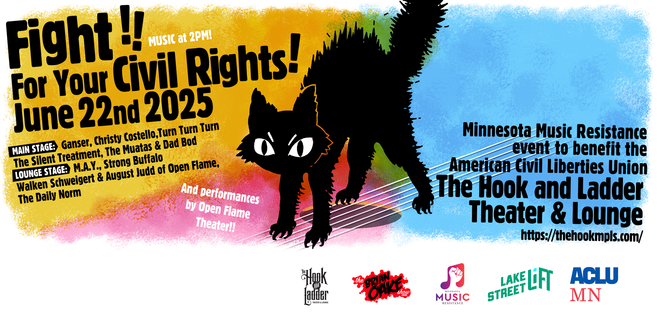 Fight for Your Civil Rights June 22 – Minnesota Music Resistance
